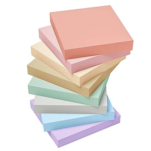 8 PADS STICKY Notes, 3x3 Inches Self-Stick Note Pads, 100 Sheets/Pad ...