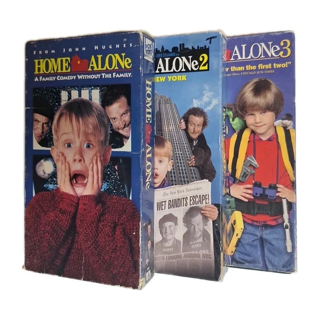 HOME ALONE TRILOGY 1,2 & 3 (VHS) Macaulay Culkin, Joe Pesci VG+ Tested ...