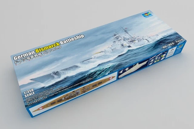 TRUMPETER 1/350 BISMARCK German Battleship # 05358 £159.99 - PicClick UK
