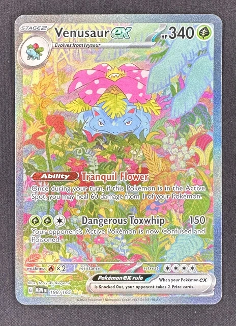 POKÉMON GCC VENUSAUR Ex 198/165 Illustrazione Speciale Raro Scarlatto e Viola 151 D EUR 0,92 ...