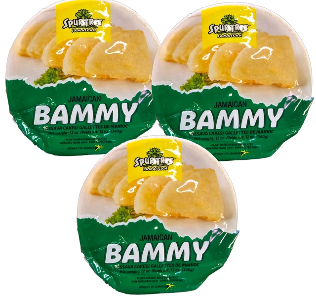 JAMAICAN BAMMY | Cassava Cakes (Tortillas de Yuca) | 12oz - 3-pack £34. ...