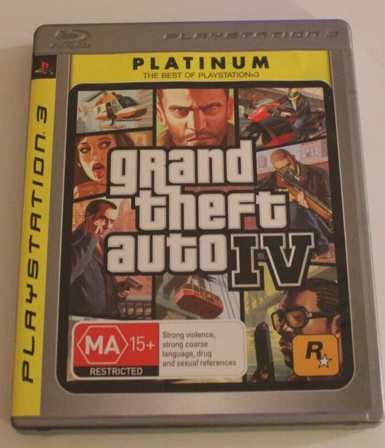 GRAND THEFT AUTO IV PlayStation 3 Platinum Edition Manual & Map ...