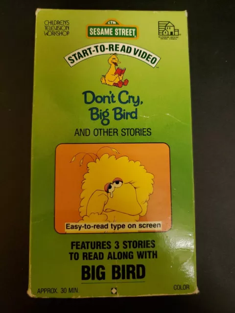 SESAME STREET START To Read Video Dont Cry Big Bird Vhs $10.20 ... SESAME STREET START To Read Video Dont Cry Big Bird Vhs $10.20 ...