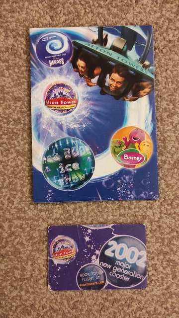 ALTON TOWERS THEME Park Map Guide Leaflet 2001, Vintage, Rare collectors item EUR 142,00 ...