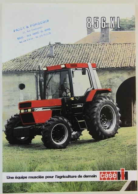 PROSPECTUS BROCHURE TRACTEUR CASE IH SERIE 856 XL tractor traktor ...