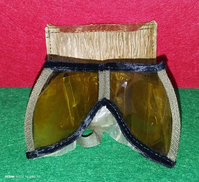 WK2 WW2 GERMAN LW Fallschirmjager Tropical sand-proof goggles "Sicily ...