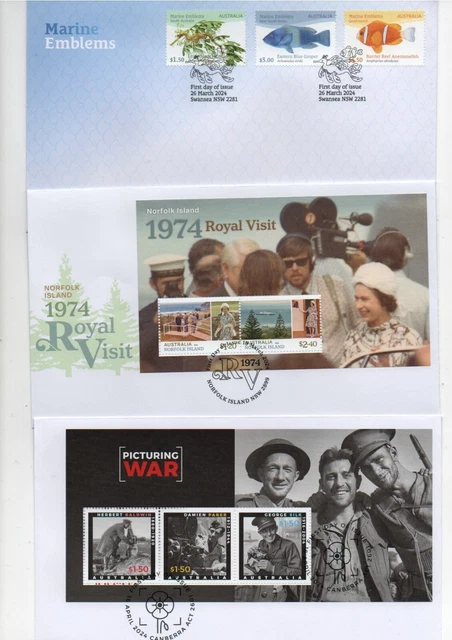 2024 AUSTRALIA LOT of 3 different FDC covers (lot SA2) $7.50 - PicClick AU