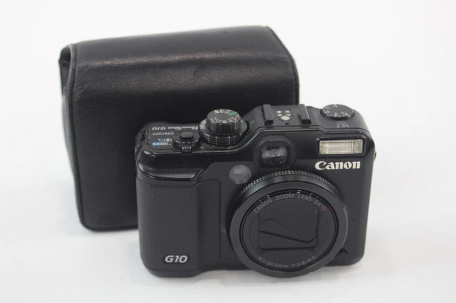 CANON POWERSHOT G10 DIGITAL COMPACT CAMERA w/ Original Case WORKING £59 ...