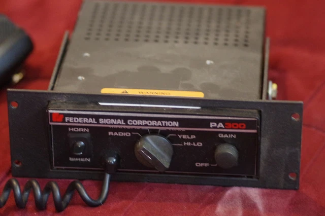 FEDERAL SIGNAL CORPORATION Model Pa 300 Siren With Microphone, Solid ...