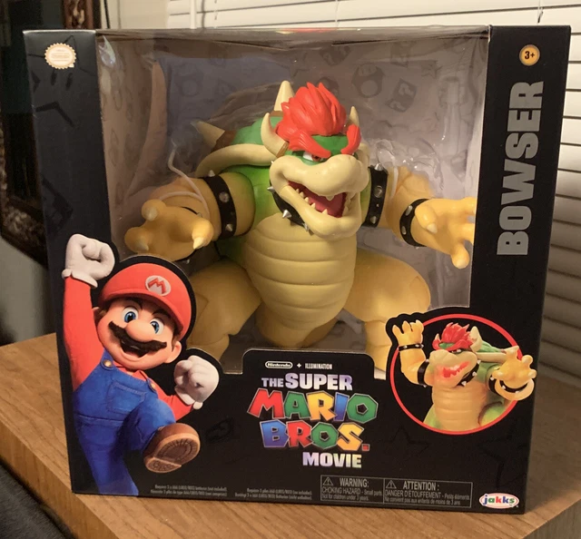 NINTENDO SUPER MARIO Bros. Movie Bowser Figure with Fire Breathing ...