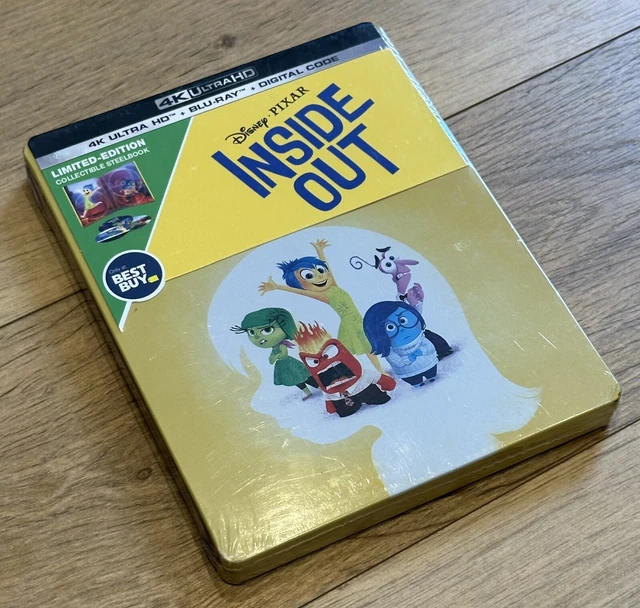 INSIDE OUT 4K UHD Blu Ray Steelbook Disney - Best Buy - Sealed £50.00 ...