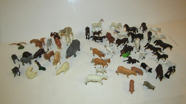 VINTAGE BRITAINS FARM ,Safari and Zoo Toys Bundle of 50 toys from the ...