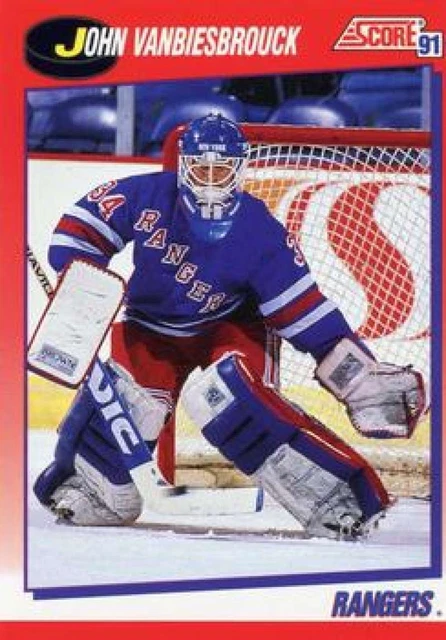 1991-92 SCORE BILINGUE canadien #10 John Vanbiesbrouck Rangers de New ...
