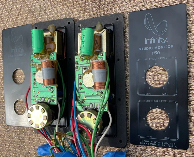 PAIR (2) ORIGINAL INFINITY SM-150 3-way Speaker Crossovers w/badges $45 ...