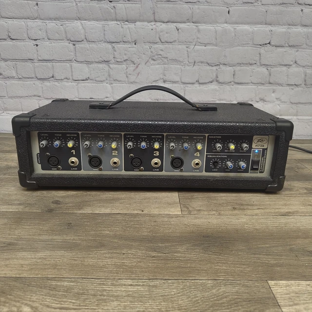 PEAVEY PVI 4B 100w 4 Channel Powered Mixer Amplifier with On Board ...
