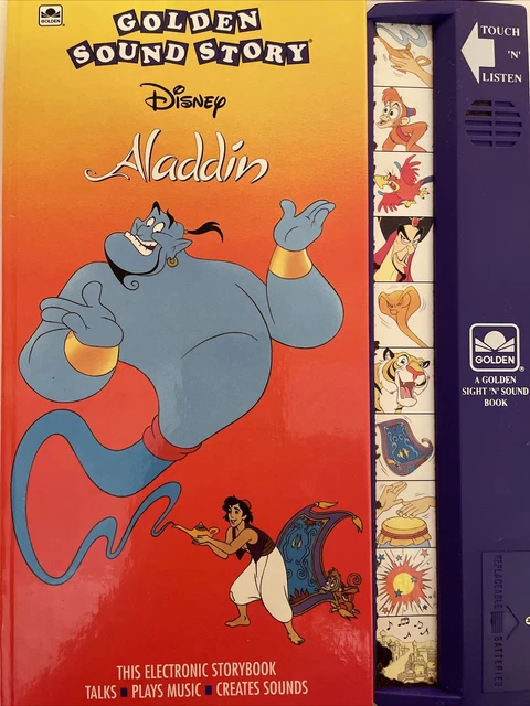 GOLDEN SOUND STORY Book Aladdin Electronic Storybook Music Disney ...