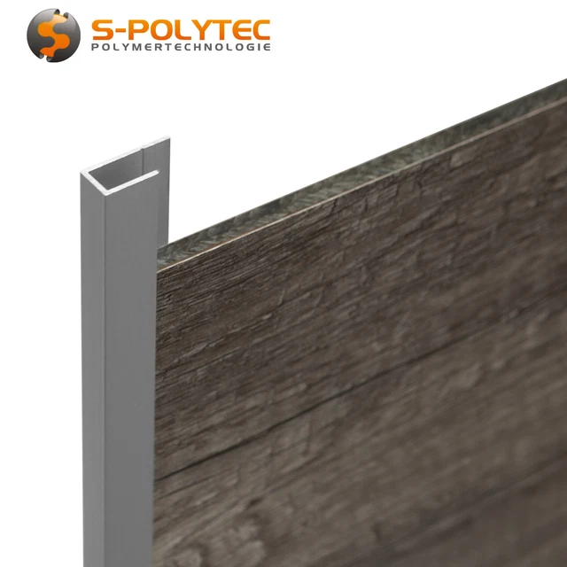 ALU U-PROFIL ALUMINIUM U-Schiene C-Profil Abschlussprofil für HPL u ...
