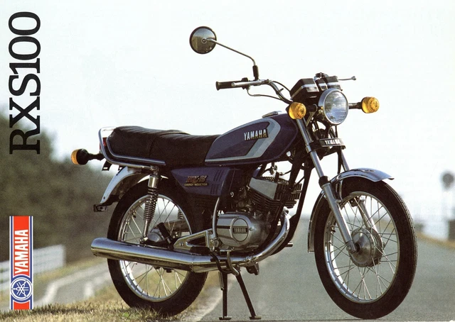 YAMAHA RXS 100 Prospekt 1986 GB brochure catalog catalogue prospectus ...