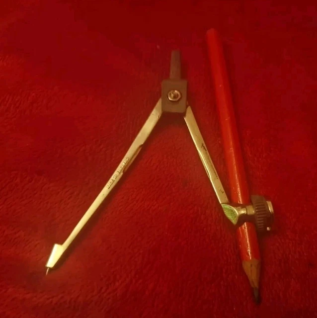 VINTAGE OLD SCHOOL Drawing Compass Technical Draughtsman. Rare £14.99 ...