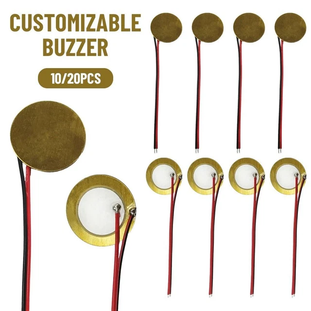 PLATE BUZZER CERAMIC Wafer Plate Piezoelectric Piezo Buzzer Loudspeake ...