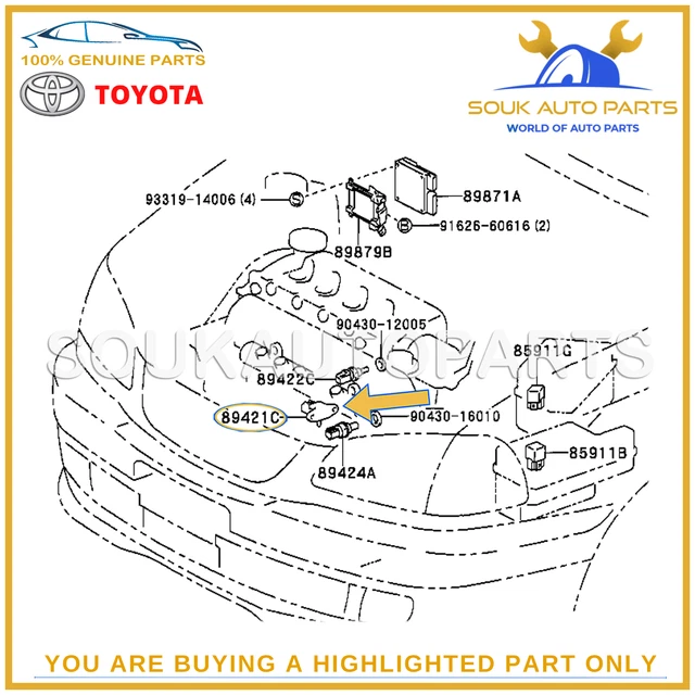 89421-20210 GENUINE TOYOTA TURBO PRESSURE SENSOR 8942120210 OEM EUR 121 ...