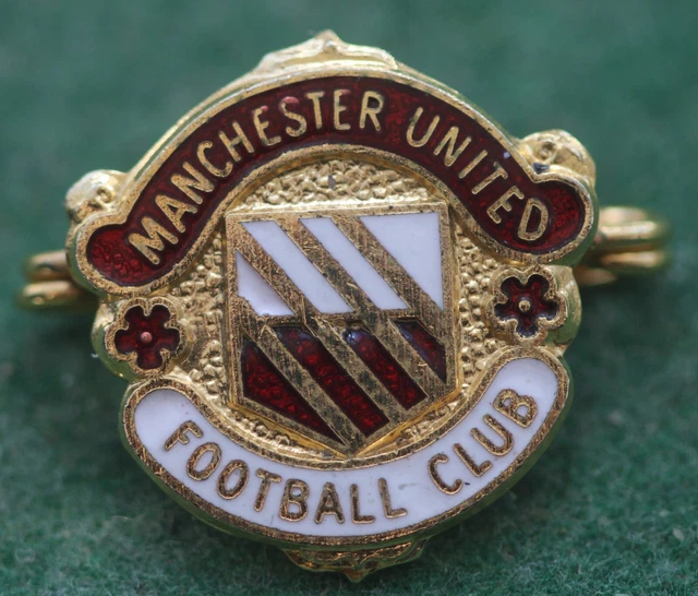 RARE ENGLAND MANCHESTER United FC Football Club Enamel Pin Badge COFFER ...