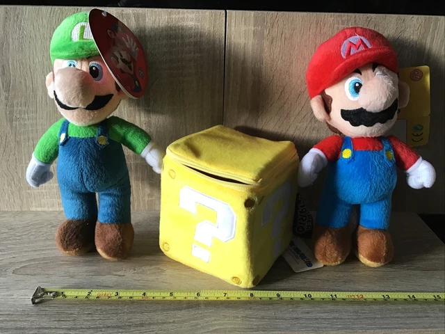 NINTENDO SUPER MARIO Brothers Bros,Mario,Luigi,yellow Box,Plush Dolls £ ...