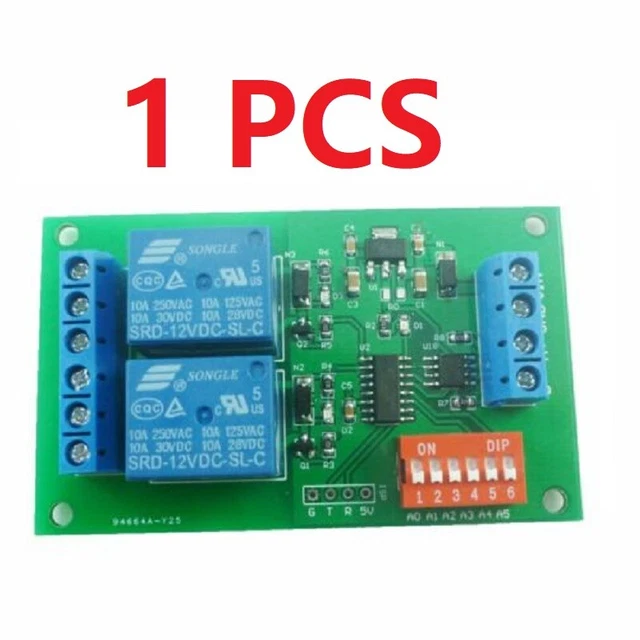 DC 5V/12V/24V 2 Channel RS485 Relay Modbus RTU PLC Module EUR 15,88 - PicClick FR