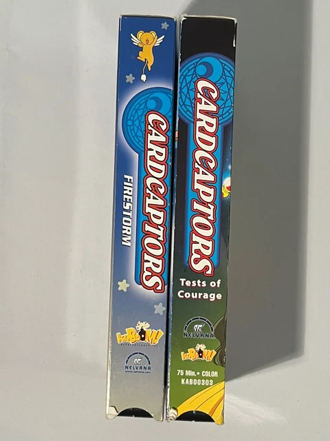 CARDCAPTORS FIRESTORM & Tests Of Courage Lot 2 VHS Anime 1999/2000 ...