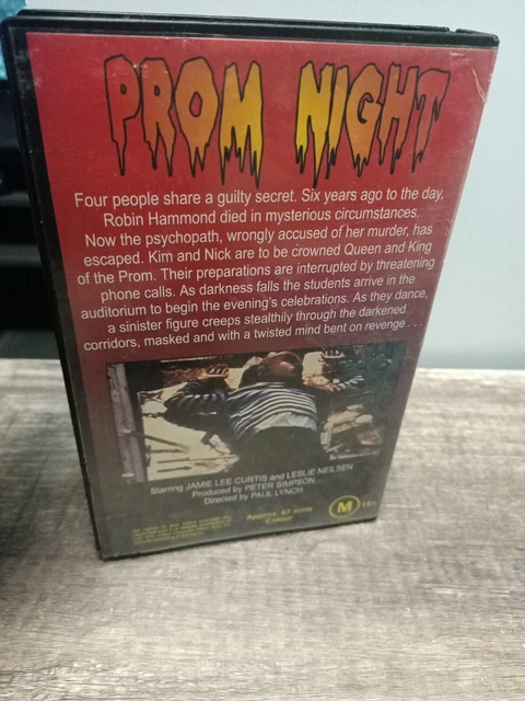 PROM NIGHT VHS (1980 horror movie) Jamie Lee Curtis VHS Big Box $40.00 ...