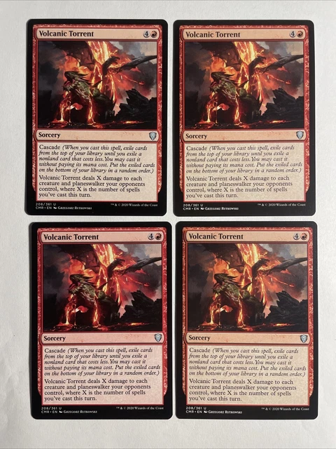 4X MTG COMMANDER Legends Volcanic Torrent NM/M Magic The Gathering EUR ...