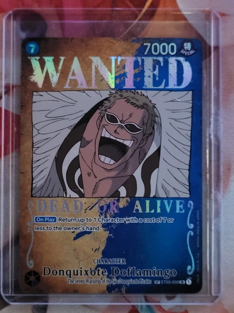 DONQUIXOTE DOFLAMINGO WANTED Poster | ST03-009 SR Alt Art| One Piece TCG English $69.99 ...