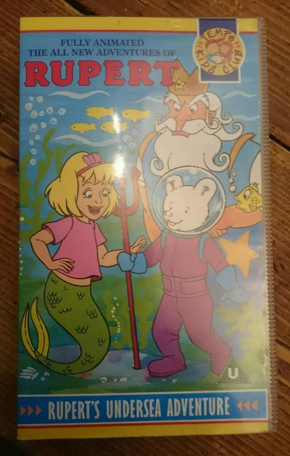 THE NEW ADVENTURES of rupert the bear vhs ruperts undersea adventure £7 ...