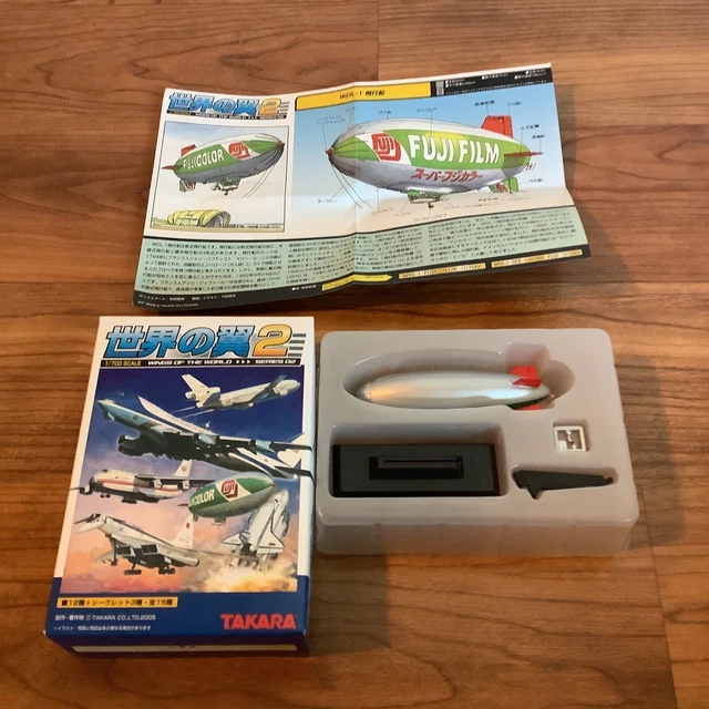 TAKARA 1/700 WINGS of the world 2 FUJI FILM Blimp floating airship WDL ...
