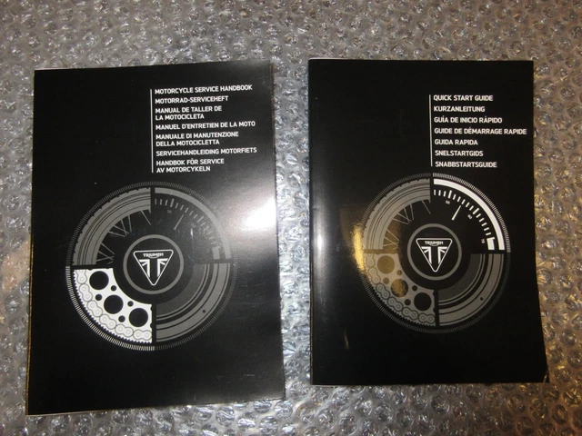 TRIUMPH 765RS 765 Street triple 2023 2024 NEW owners handbook / service ...