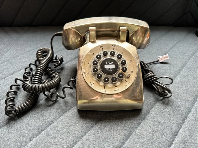 BRUSHED METAL PUSH Button Retro Corded Landline Phone £15.00 - PicClick UK BRUSHED METAL PUSH Button Retro Corded Landline Phone £15.00 - PicClick UK