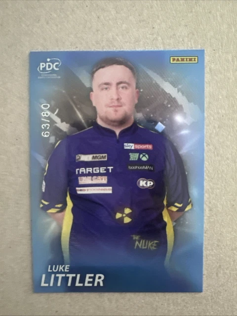 PANINI PDC PREMIER League Darts 2025 Luke Littler Parallel Card 63/80 £ ...