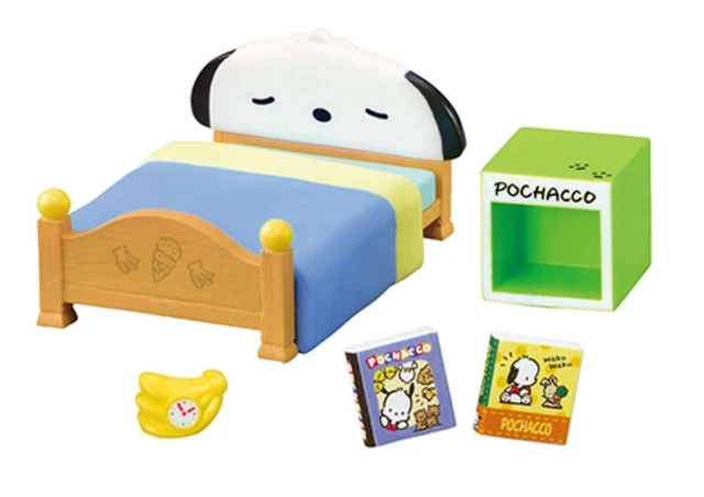 FIGURINE JOUET RE-MENT Pochacco House / 6. Good Night Bed / Sanrio New ...