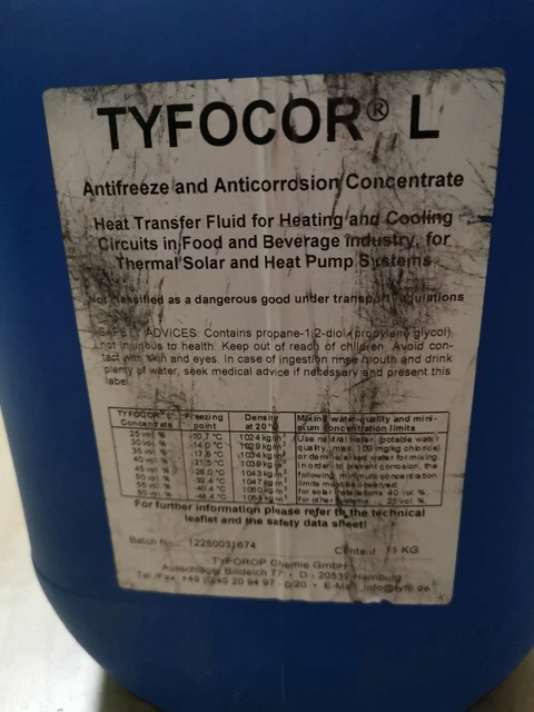 TYFOCOR L ANTIFREEZE And Anticorrosion Concentrate 10 Litre Container £ ...