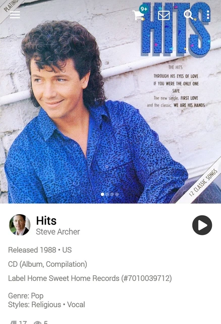 STEVE ARCHER ~ Hits CD 1988 Hi-Tech AOR Soft Melodic Yacht Rock ...