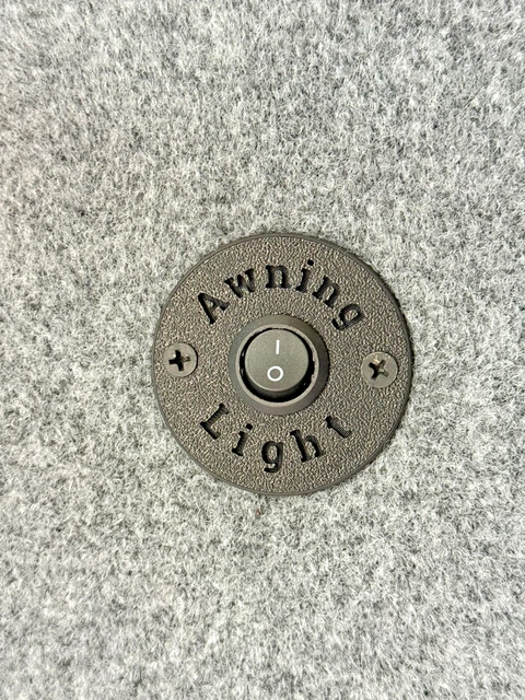 WATER PUMP CARAVAN Motorhome Switch Control Panel Backing Plate (Plate ...