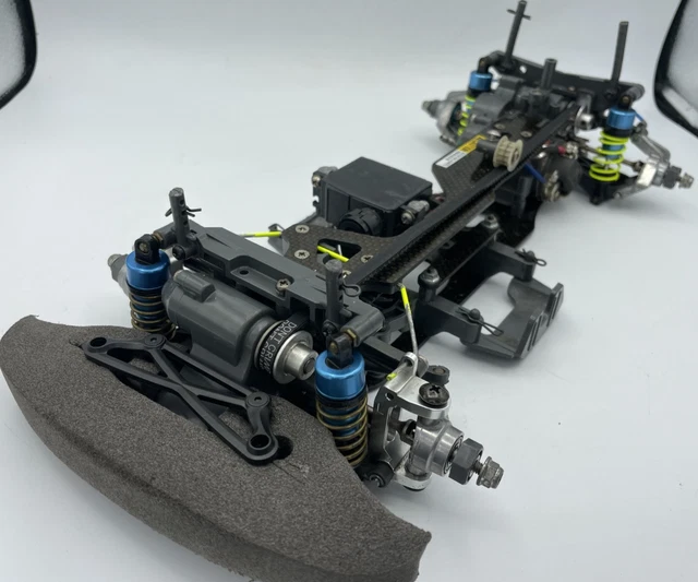 FOR PARTS TAMIYA TA03R TA-03R carbon chassis with motor £138.76 ...