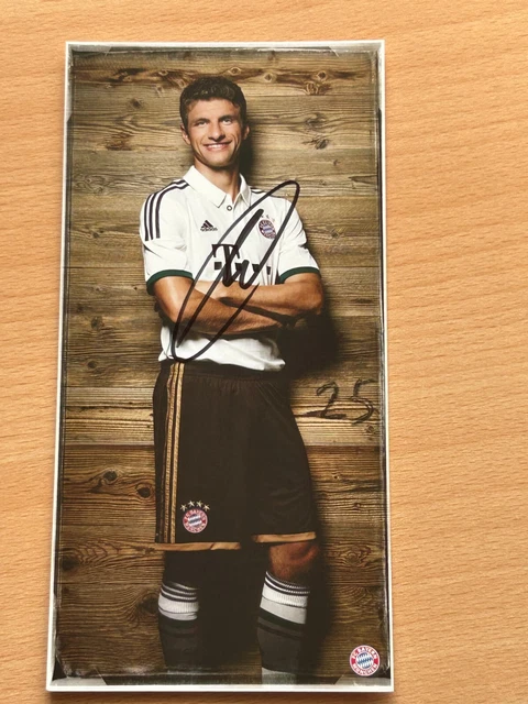 THOMAS MÜLLER FC Bayern München Autogrammkarte original signiert #S5648 EUR 19,99 - PicClick DE