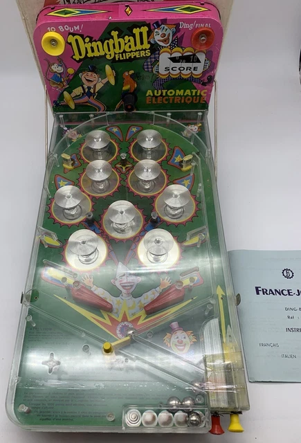 FLIPPER DING-BALL ELECTRIQUE Biliard ReF. 1039 Anni 60’ France Jouets ...