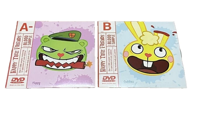 HAPPY TREE FRIENDS HTF Blood Sample DVD A- and B set Mondo Media Anime ...