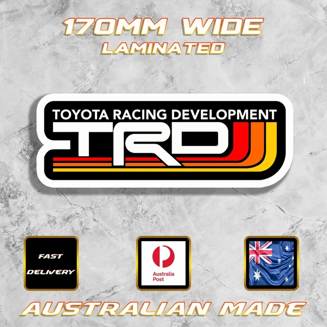 TOYOTA RACING DEVELOPMENT TRD Style Sticker Car Bumper Decal Retro ...