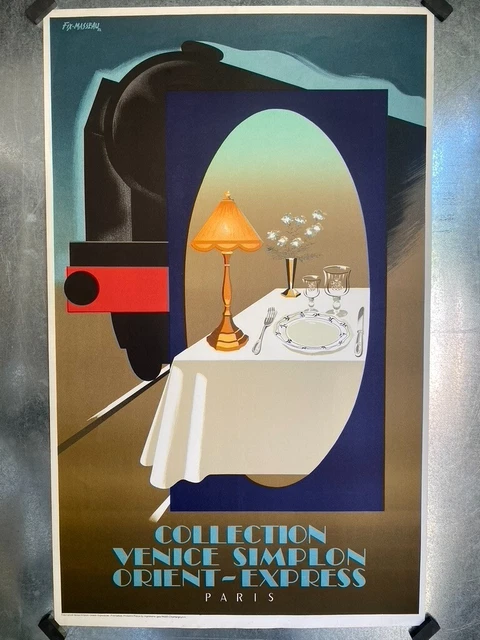 VINTAGE VENICE SIMPLON Orient-Express Paris Poster by Fix-Masseau £145. ...