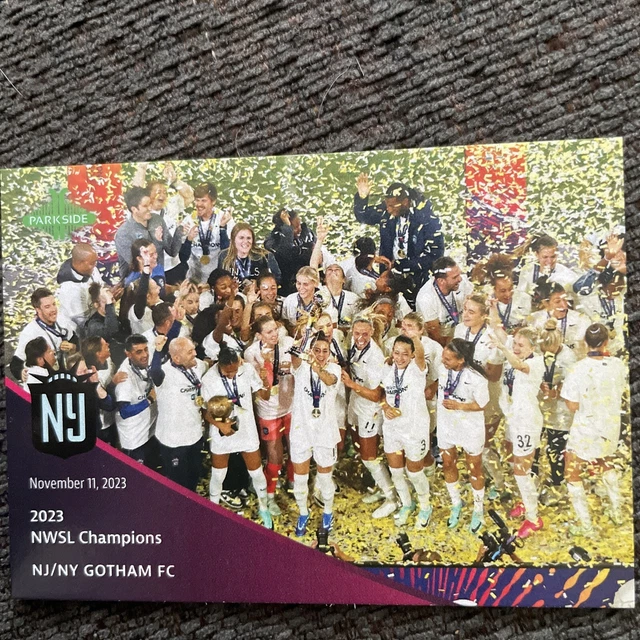 CARTE NY/NJ GOTHAM NWSL Champions 2023 Parkside NWSL Pronto Week 24 ...