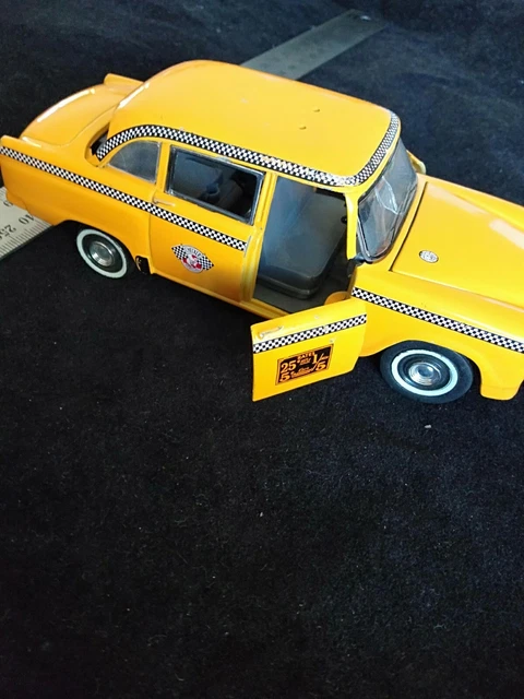 1963 CHECKER TAXI CAB 1/34th Scale ( SS6853} NO BOX Diecast car as is ...