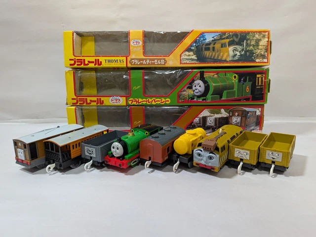 THOMAS & FRIENDS TOMY Plarail Toby Percy Diesel10 with original Box Set ...